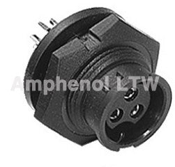 Amphenol LTW connector IP67 3 way circ female panel lock 10A ...