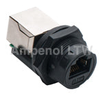 Amphenol LTW connector IP67 RJ45 F/F Coupler Unmated Lock type ...